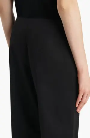 Khaite Walter Cotton & Silk Canvas Kick-flare Pants - Black
