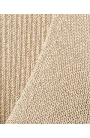 Mango V-neck Button-front Sweater Vest - Sand