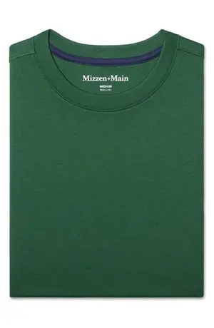 Mizzen+main Palmer Solid Pima Cotton T-shirt - Pine
