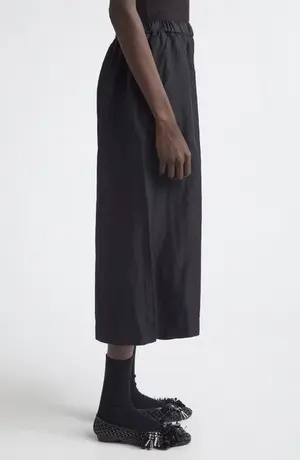Comme Des Garçons Cropped Wide-leg Pants