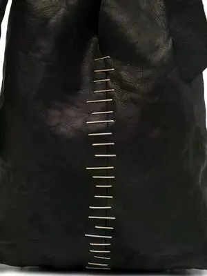 MA+ Staple Detail Leather Tote Bag