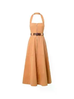 NICHOLAS Anastasia Halter-neck Maxi Dress