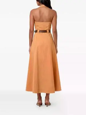 NICHOLAS Anastasia Halter-neck Maxi Dress