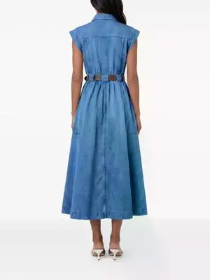 NICHOLAS Trisha Belted Midi Dress