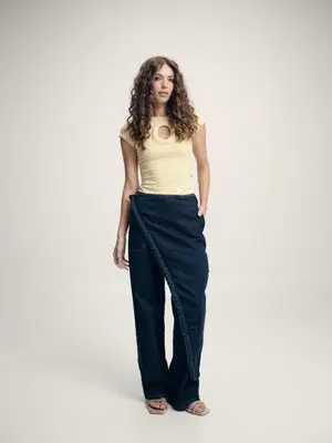 ZIERRA LEONA Okavara Jean With Removable Overlay