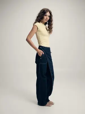 ZIERRA LEONA Okavara Jean With Removable Overlay