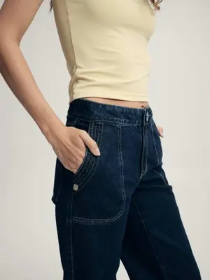 ZIERRA LEONA Okavara Jean With Removable Overlay