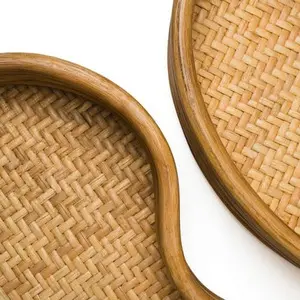 WICKER VILLAGE Lily Pad Tray