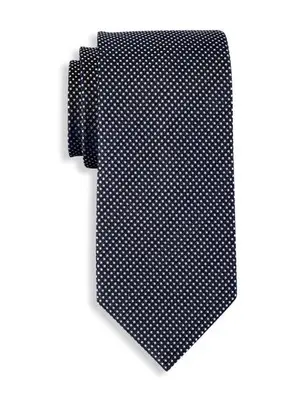 Michael Kors Micro Dot Neck Tie - Silver