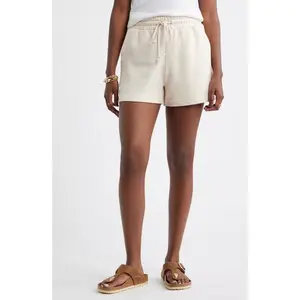 Caslon French Terry Drawstring Shorts - Beige Shell