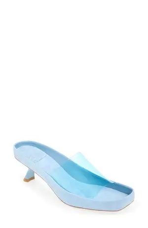 Jeffrey Campbell Muon Kitten Heel Sandal - Light Blue Combo