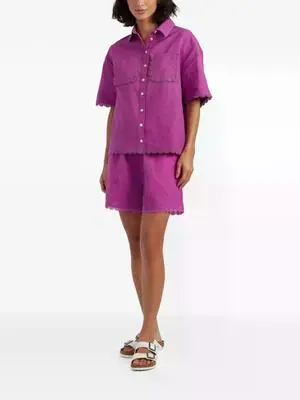 Chinti & Parker Scallop Trim Shirt - Pink