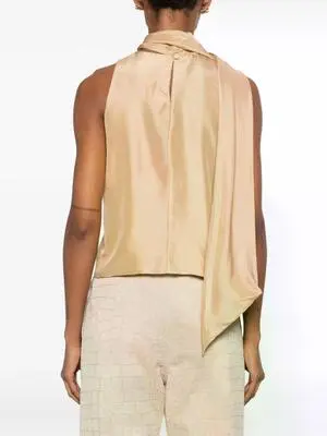 Alberta Ferretti Draped Scarf-detail Blouse