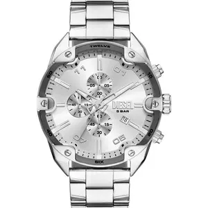 DIESEL® Spiked Chronograph Bracelet Watch - Silver