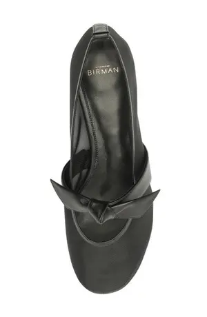 ALEXANDRE BIRMAN Clarita Ballerina Mary Jane Flat - Black