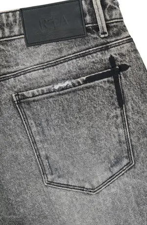 RtA Bryant Embroidered Skinny Jeans