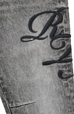 RtA Bryant Embroidered Skinny Jeans