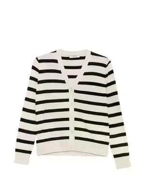 Max Mara Striped V-neck Cardigan