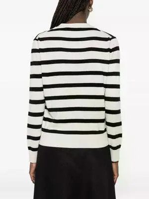 Max Mara Striped V-neck Cardigan