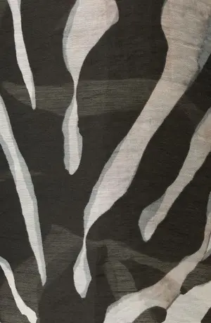 Mango Zebra Print Long Sleeve Shirt