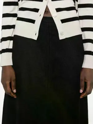 Max Mara A-line Midi Skirt With Fringed Hem