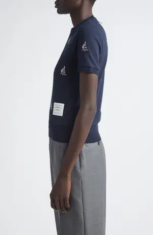 Thom Browne Sailboat Cotton Blouson T-shirt