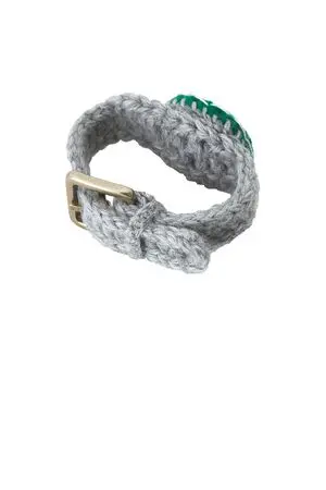 RICE NINE TEN Hand Knit Watch Motif Bracelet