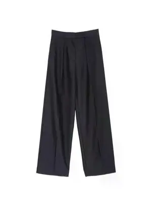 FORTE_FORTE Pleated Wide-leg Trousers - Blue