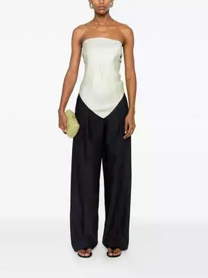 FORTE_FORTE Pleated Wide-leg Trousers