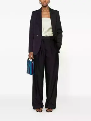 FORTE_FORTE Double-breasted Peak-lapel Blazer