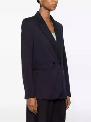 FORTE_FORTE Double-breasted Peak-lapel Blazer