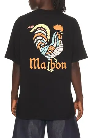 MALBON Bermuda Rooster Tee - Black