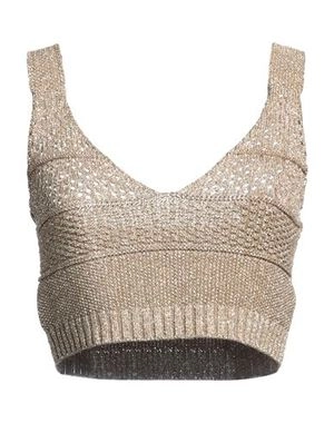 Liu Jo Knit Crop Top - Beige