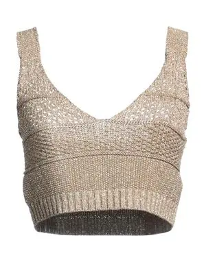 Liu Jo Knit Crop Top - Beige