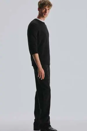 THE ROW Vanya Wide Leg Jeans - Black