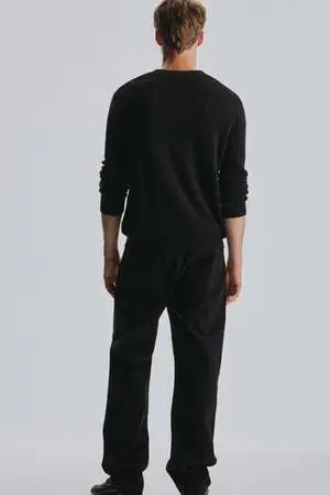 THE ROW Vanya Wide Leg Jeans - Black