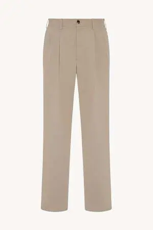 THE ROW Tomasino Cotton Twill Trousers