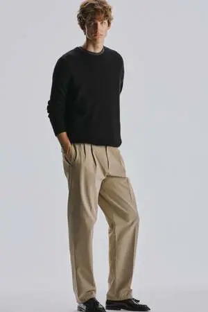 THE ROW Tomasino Cotton Twill Trousers