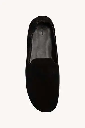 THE ROW Casa Slipper In Nappa Leather - Black