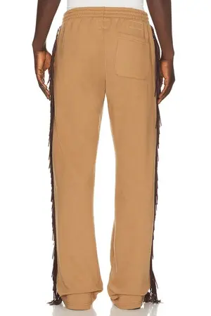 AUSTIN POST Fringed Straight Cut Pant