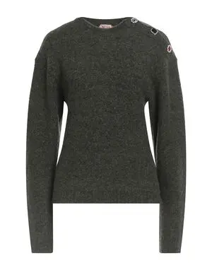 N°21 Dark Wool, Polyamide, And Cotton Sweater - Green