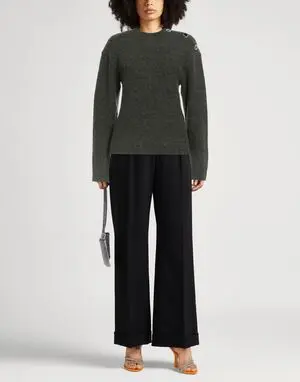 N°21 Dark Wool, Polyamide, And Cotton Sweater - Green