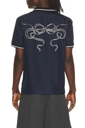 Acne Studios Seram Viscose Shirt - Navy