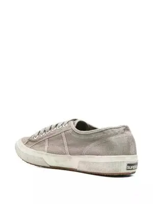 Superga Distressed Canvas Lace-up Sneakers