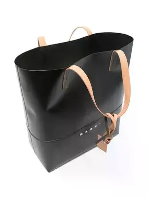 Marni Logo Print Tote Bag