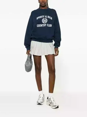 Sporty & Rich Country Club Logo-print Sweater