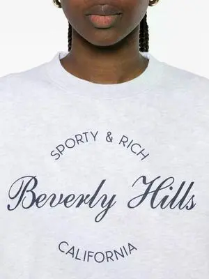 SPORTY & RICH Beverly Hills Logo-print Sweater