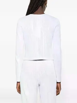SPORTY & RICH Pointelle-knit Cardigan