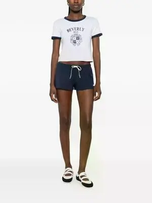 SPORTY & RICH Logo-print Ringer T-shirt