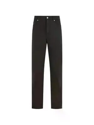FERRAGAMO Organic Cotton Five Pocket Trousers - Blue